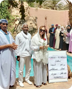 Rencontre entre Ahlem Mostaganemi et ses 20 orphelins